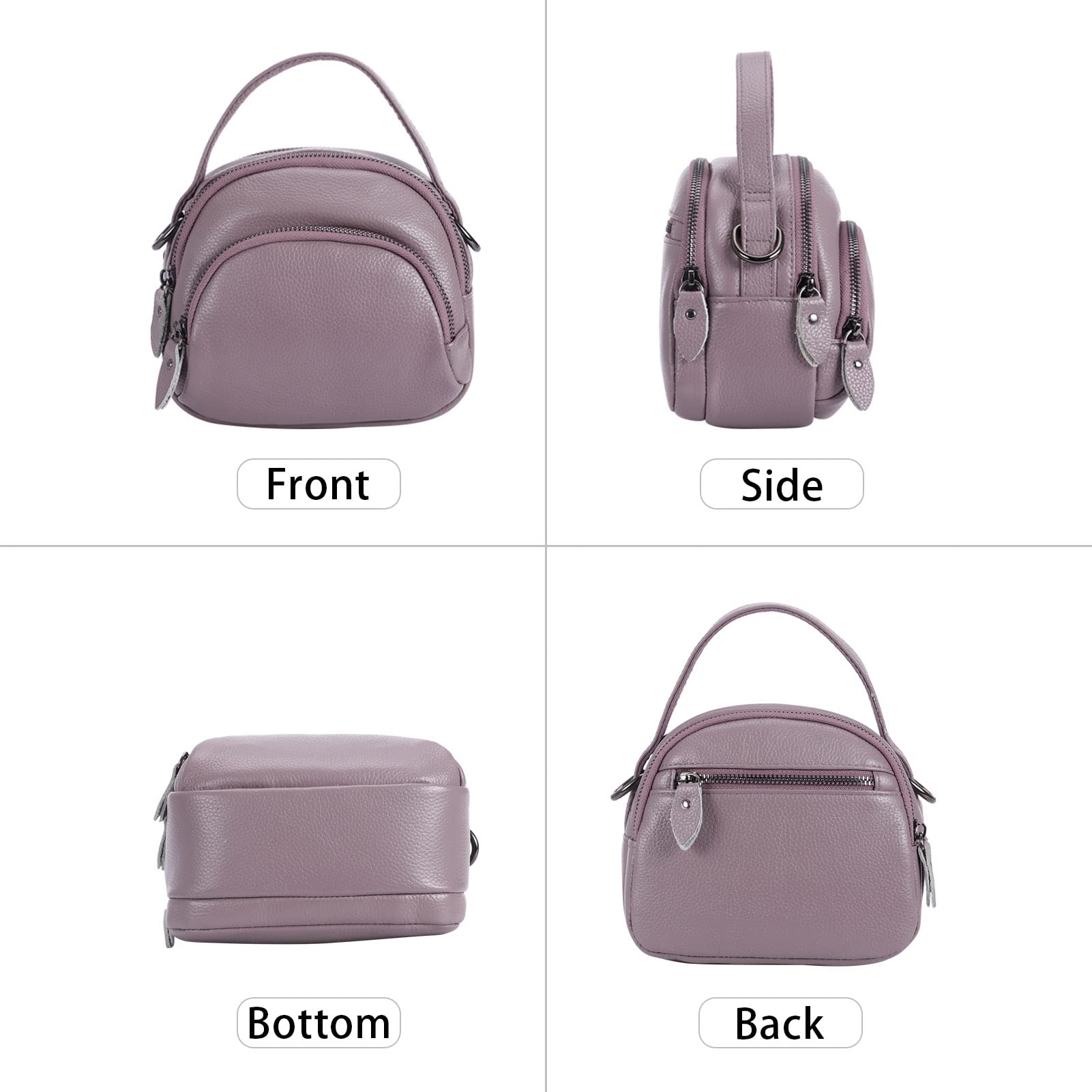 Phenas Women Crossbody Bag Small Shoulder Phone Bag Ladies Genuine Leather Handbag, Cellphone bags, Wallet, Purse with Strap