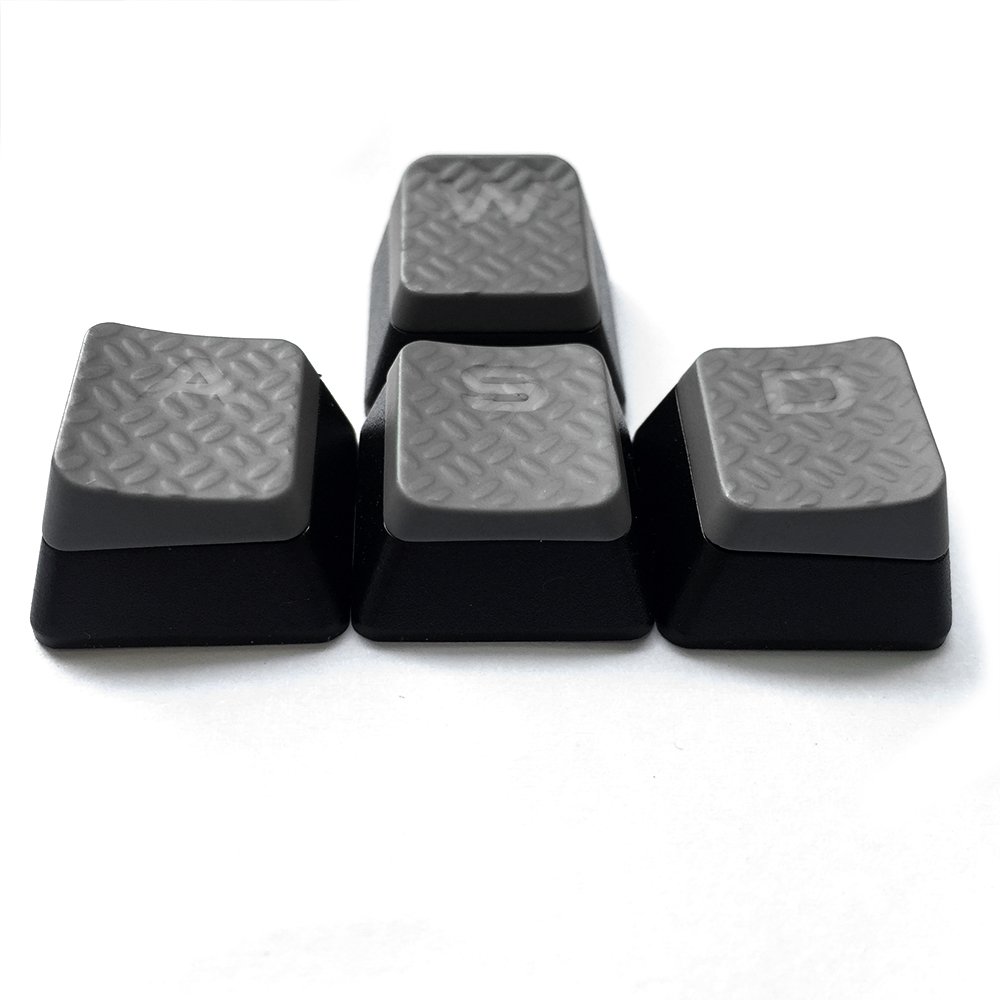 HUYUN Cherry MX Key Switch FPS Backlit Key Caps Replacement for Corsair Gaming Keyboards !(Gray)