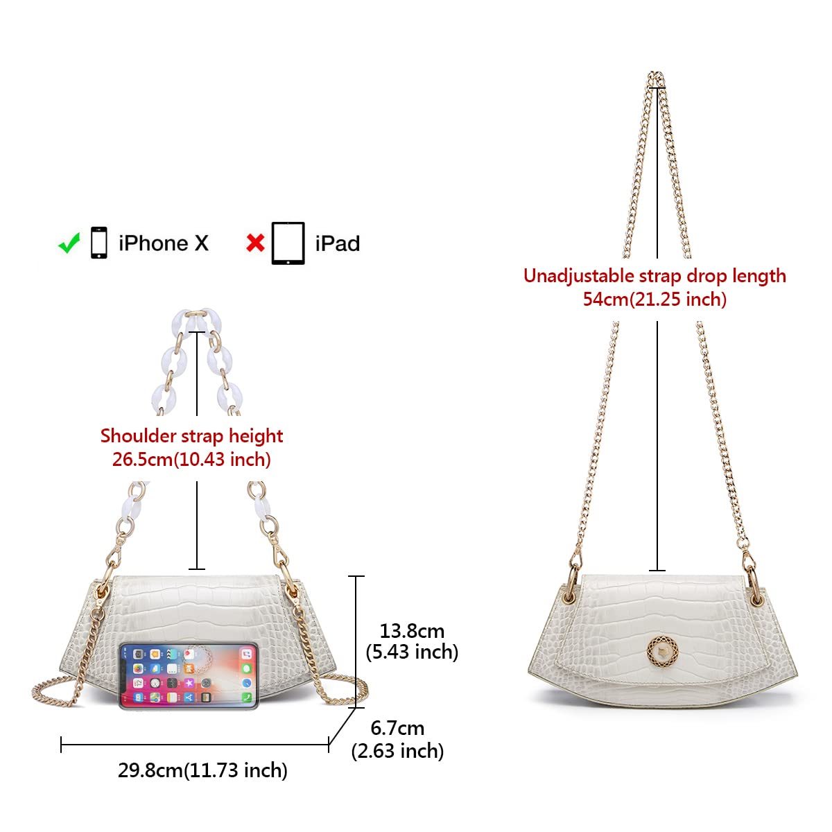 Split Leather Crossbody Bag for Women Purses Fashion Crocodile Small Hobo Bag Ladies Shoulder Bag Qriginal Design Underarm Bag