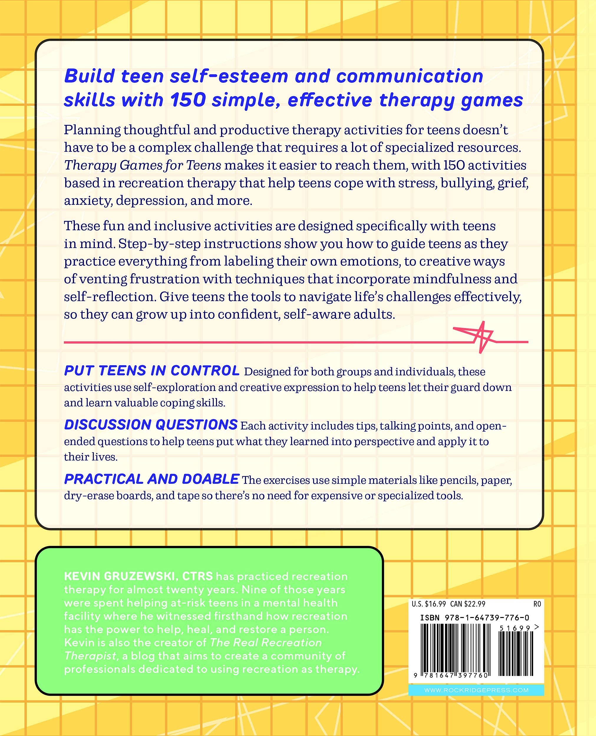 Therapy Games for Teens: 150 Activities to Improve Self-Esteem, Communication, and Coping Skills