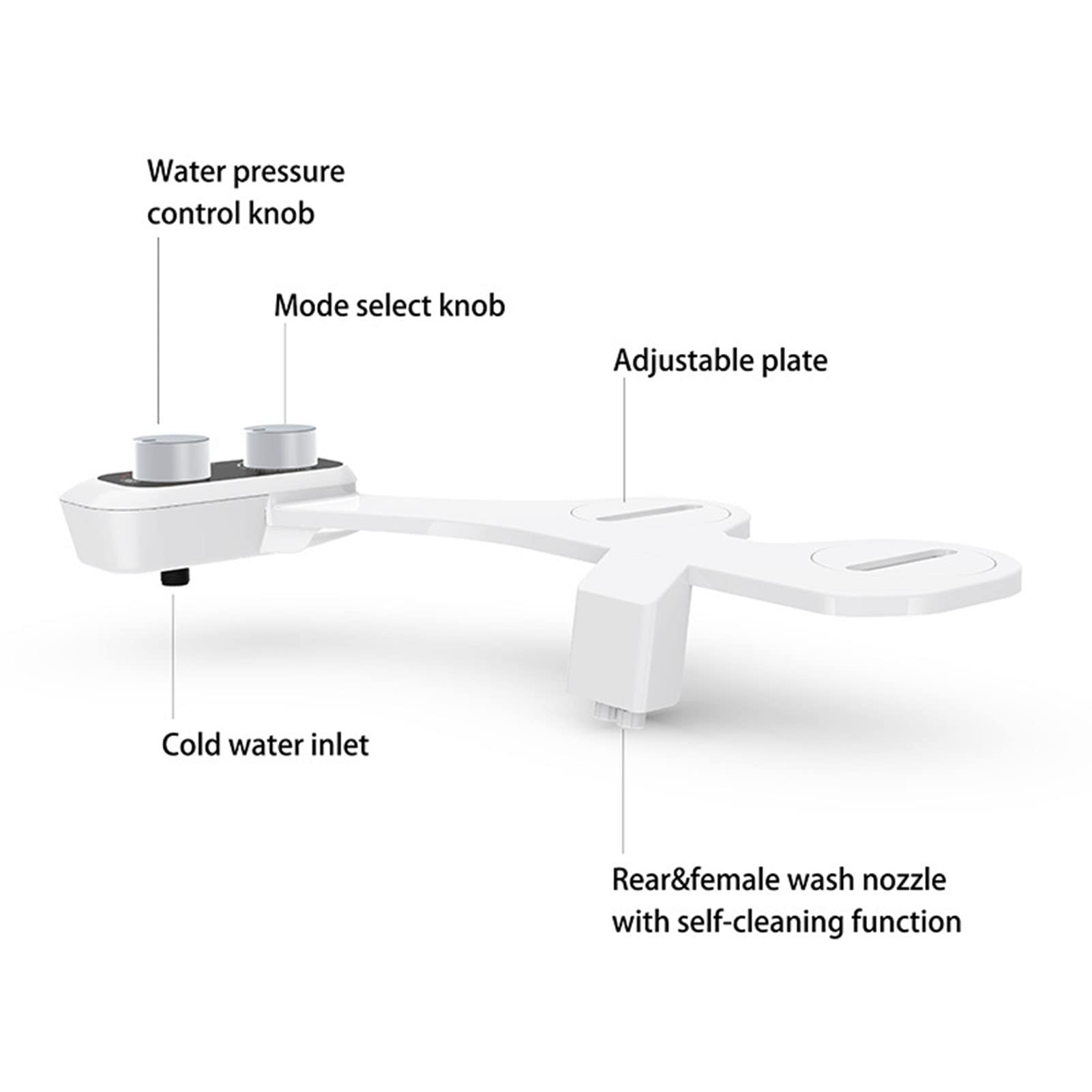Dual Nozzle Toilet Bidet Double Spray Attachment Butt Wash Switch Spray Spot Stain Remover Carpet Spot Cleaning Sprays