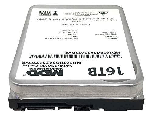 MDD 16TB 7200RPM 256MB Cache SATA 6.0Gb/s 3.5inch Internal Hard Drive for Surveillance Storage (MD16TGSA25672DVR) - 3 Years Warranty