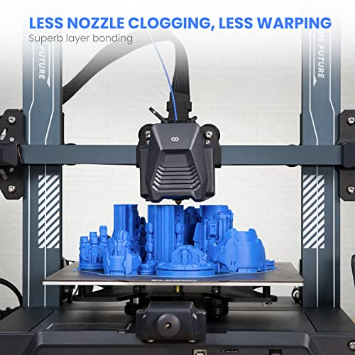 ELEGOO PLA Filament 1.75mm Black 2KG, 3D Printer Filament Dimensional Accuracy +/- 0.02mm, 2 Pack 1kg Cardboard Spool(2.2lbs) 3D Printing Filament Fits for Most FDM 3D Printers