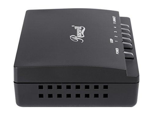 Rosewill 5 Port Gigabit Network Switch / Ethernet switch / Desktop Switch with 9K Jumbo frame and silent operation for home and small business users (RC-409LXv2)
