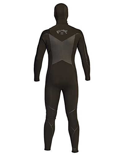 Billabong Mens 5/4mm Absolute Plus Chest Zip Hooded Full Wetsuit - Black | X-Large
