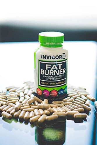 INVIGOR8 Fat Burner and Natural Appetite Suppressant – Healthy Weight Loss Formula and Thermogenic with Green Tea Leaf Extract