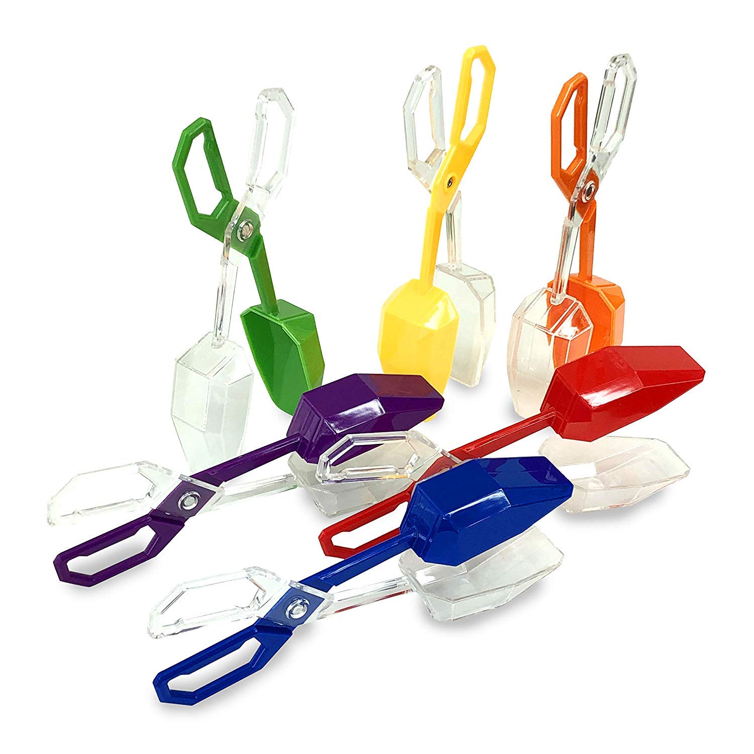 Skoolzy Peg Board Set - Rainbow Stacking Cups - Scissor Tongs for Toddlers