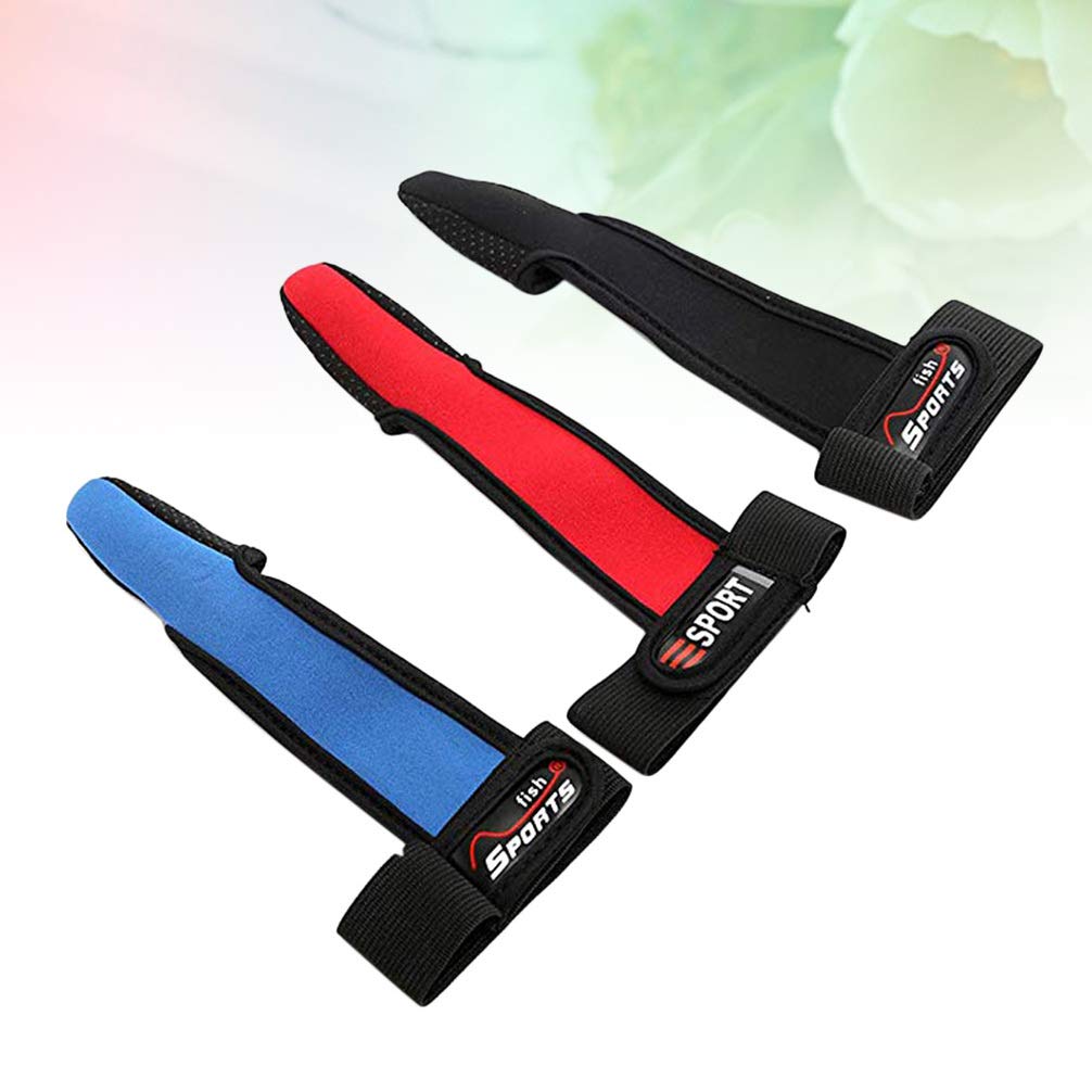 BESPORTBLE 3pcs Fishing Fish Single Finger Stall Protector Glove Gloves Sea Surf Casting Fly Braid Line Non-Slip Outdoor Protective Gloves