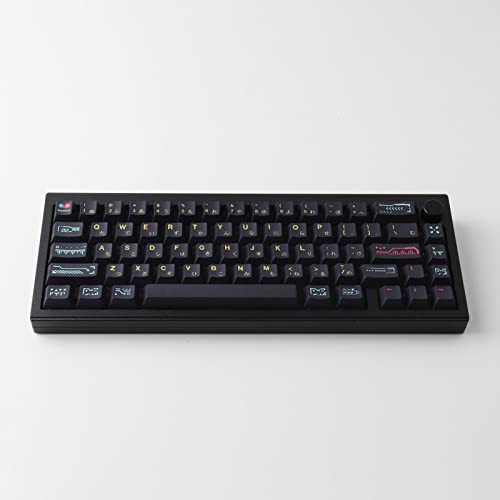 Hyekit PBT Keycaps 149 Keys Awaken Cyberpunk Keycaps Cherry Profile Dye-Sublimation Custom Keycaps for Cherry Gateron MX Switches Mechanical Keyboard US/UK Layouts (Japanese