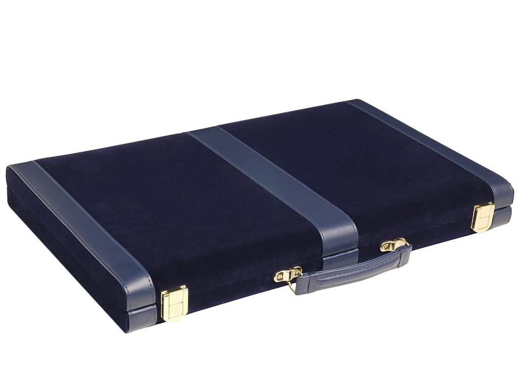 Middleton Games 15-inch Deluxe Backgammon Set - Blue