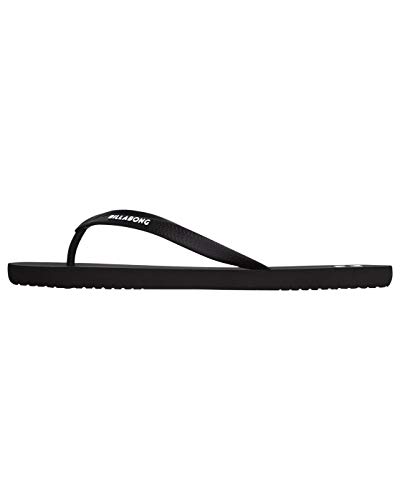 BILLABONG Men's Tides Solid Flip Flops, Black Black 19, 11