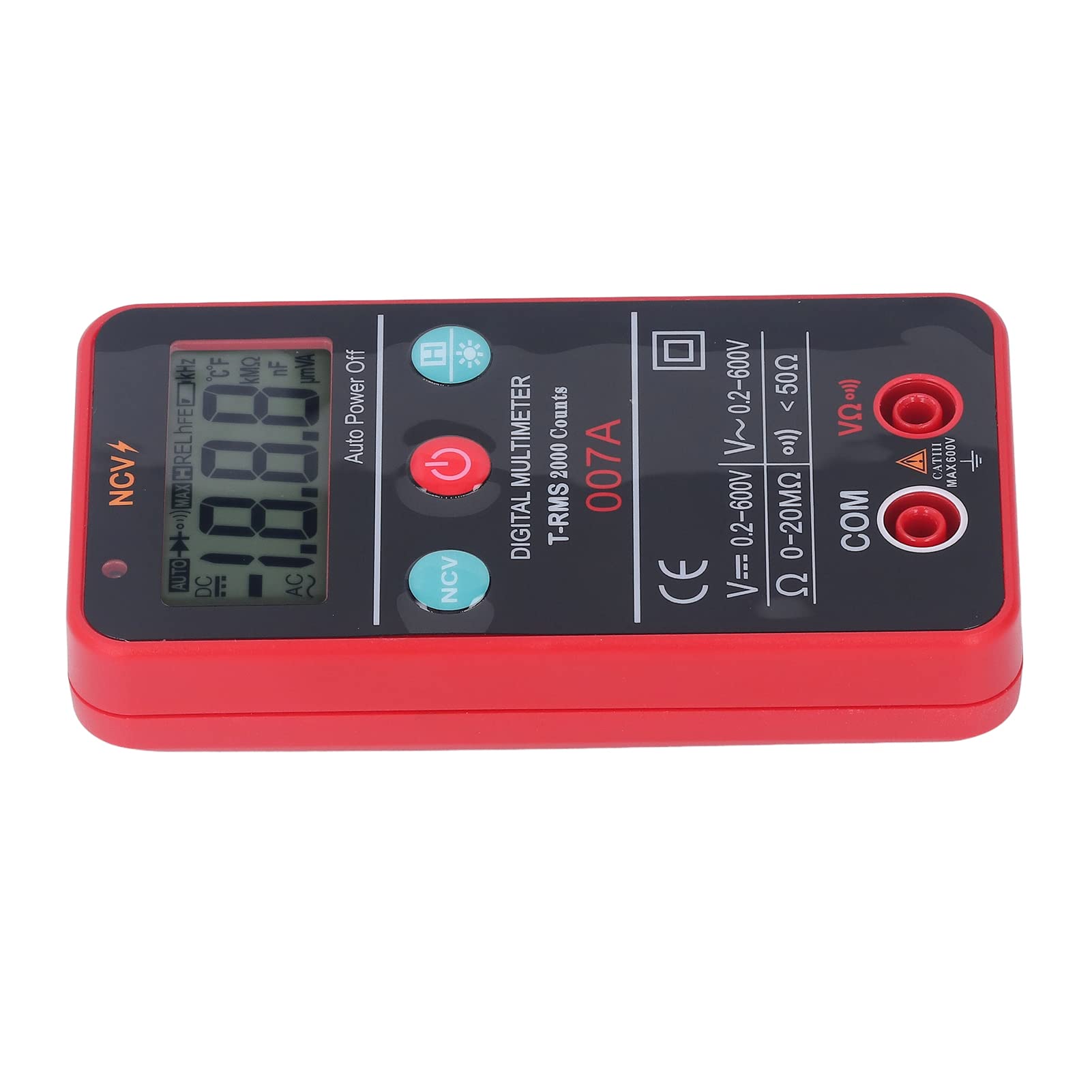 Digital Multimeter, Wide Test Range Auto Ranging Voltage Tester for Live Wire