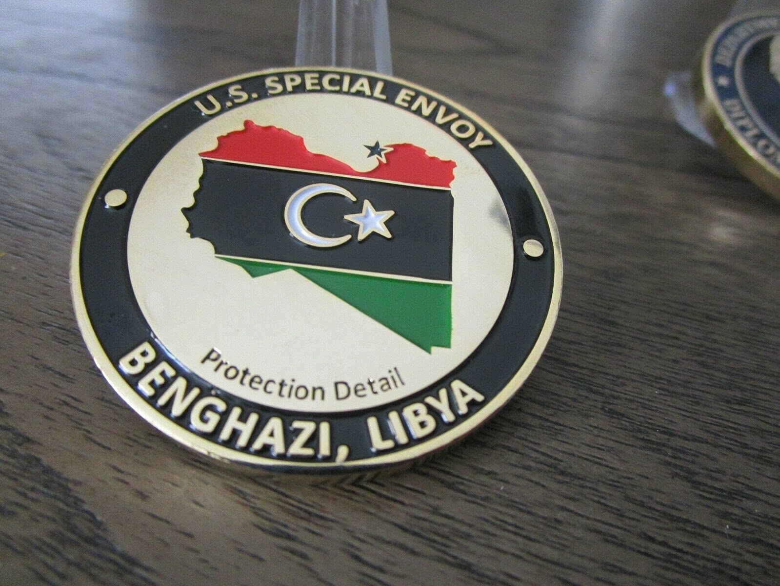 DOS Diplomatic Security Service Protection Detail Benghazi Libya Challenge Coin