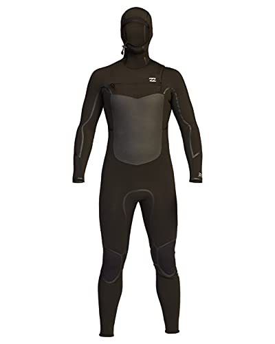 Billabong Mens 5/4mm Absolute Plus Chest Zip Hooded Full Wetsuit - Black | X-Large