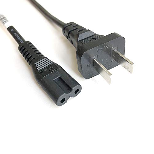 New Power Cord Cable for Xbox One S Slim Game Console Xbox One X Game Console 2 Prong AC Wall Charger Replacement