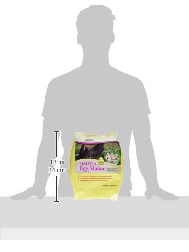 Manna Pro Chicken Feed Supplement | Omega Egg Maker Chicken Supplies | Chicken Food Supplement for Laying Hens | 5 Pounds