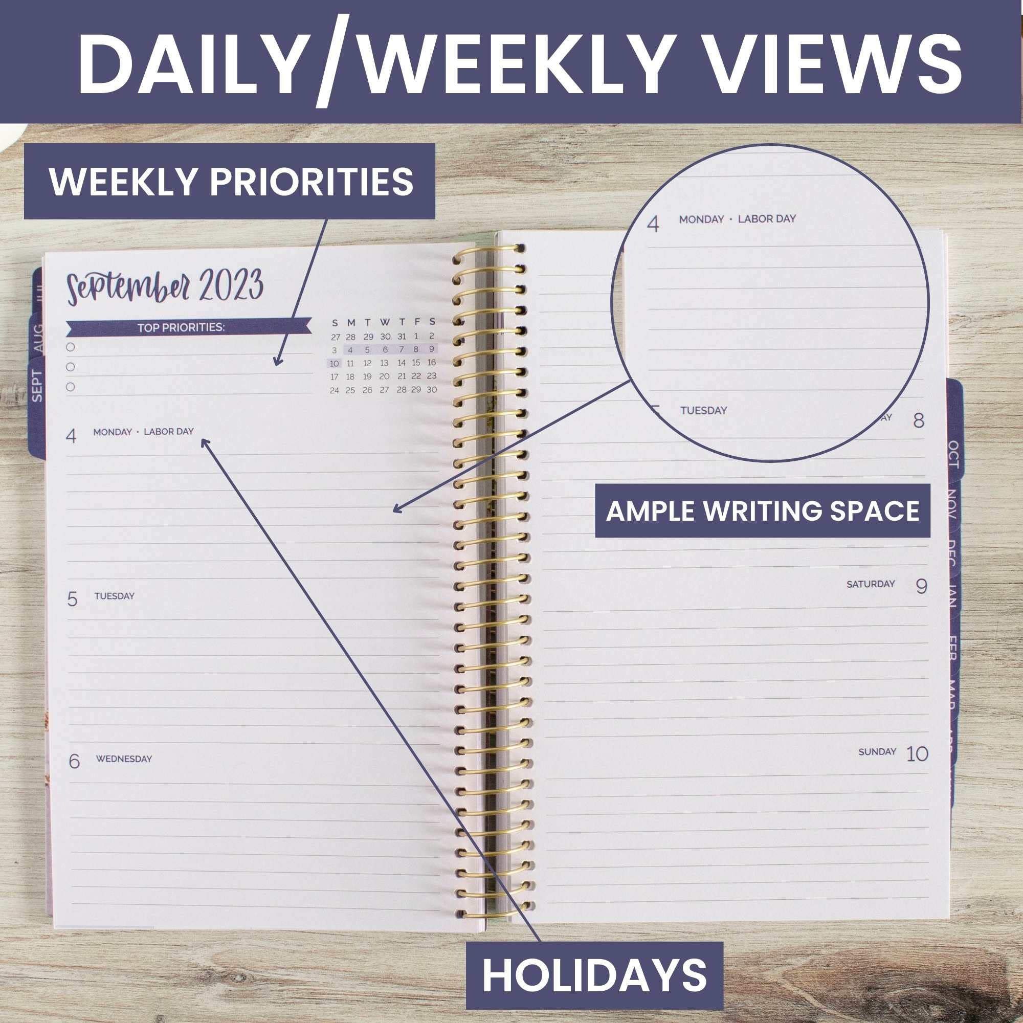 bloom daily planners 2023-2024 Academic Year Day Planner (July 2023 - July 2024) - 5.5” x 8.25” - Weekly/Monthly Agenda Organizer Book with Stickers & Bookmark - Good Things Are Coming