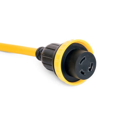 Champion Power Equipment 100827 Foot 30-Amp 125-Volt RV Generator Power Cord, (TT-30P to L5-30R)