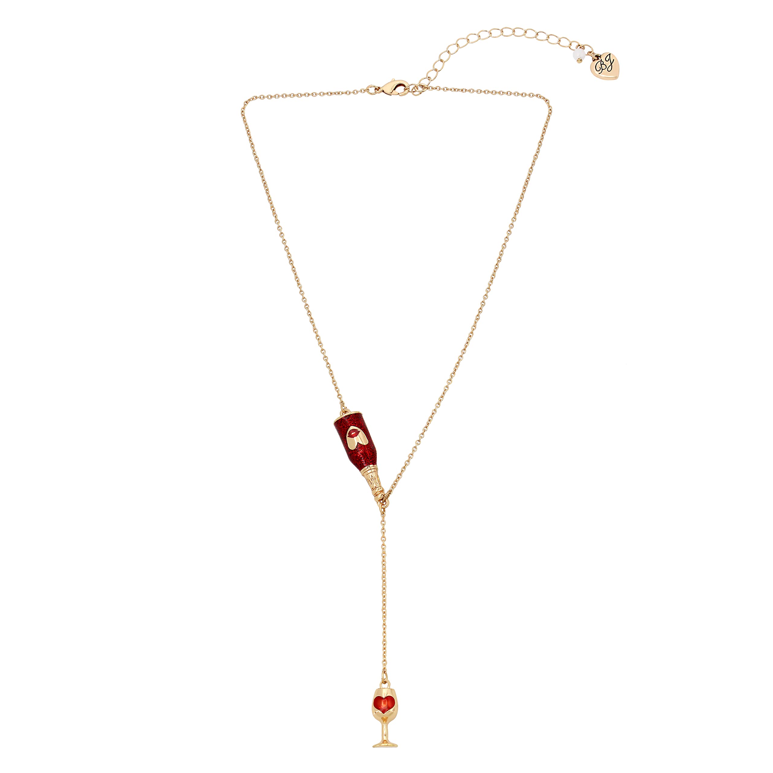 Betsey Johnson Wine Y-Necklace