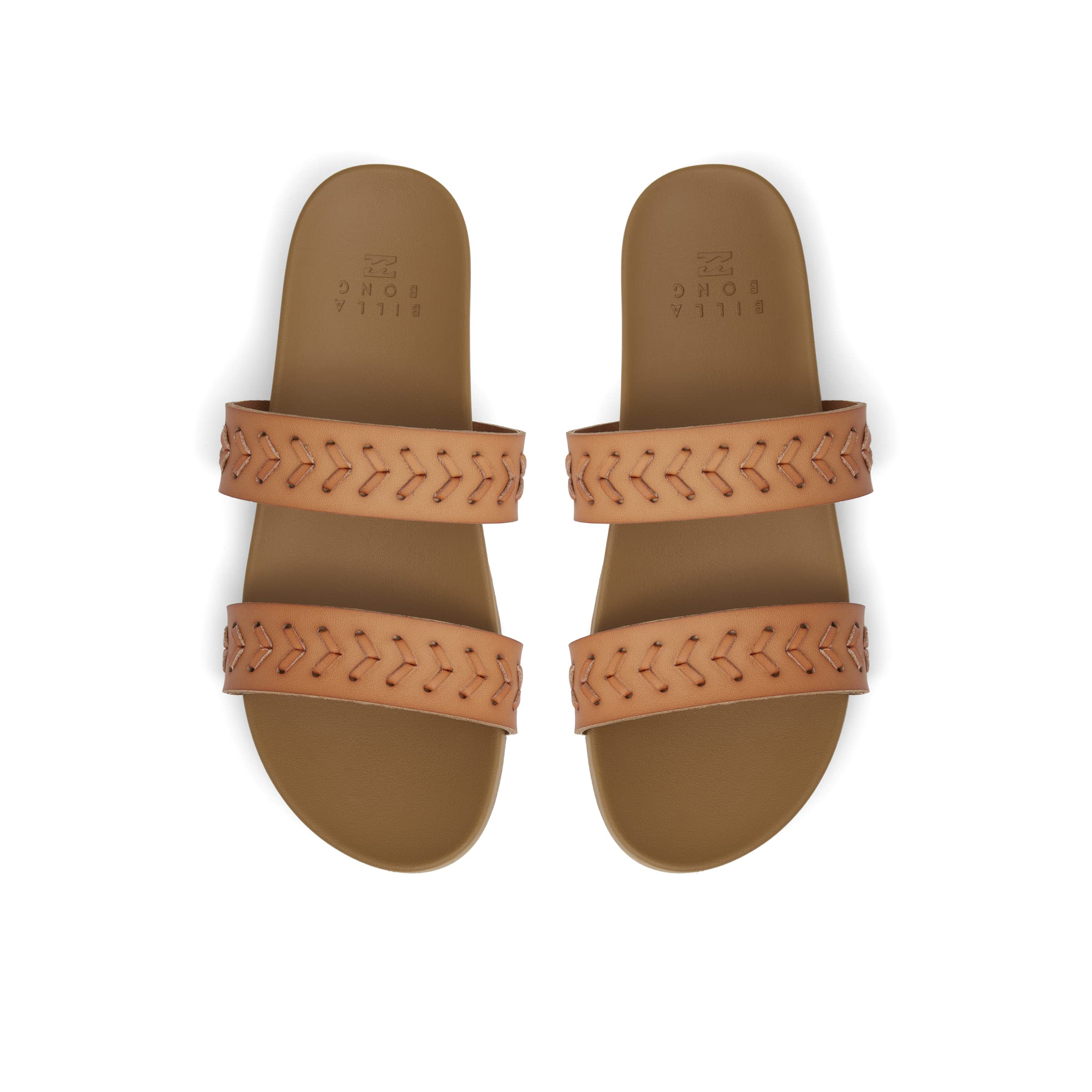 Billabong womens Venice Flat Sandal, Brown, 8 US