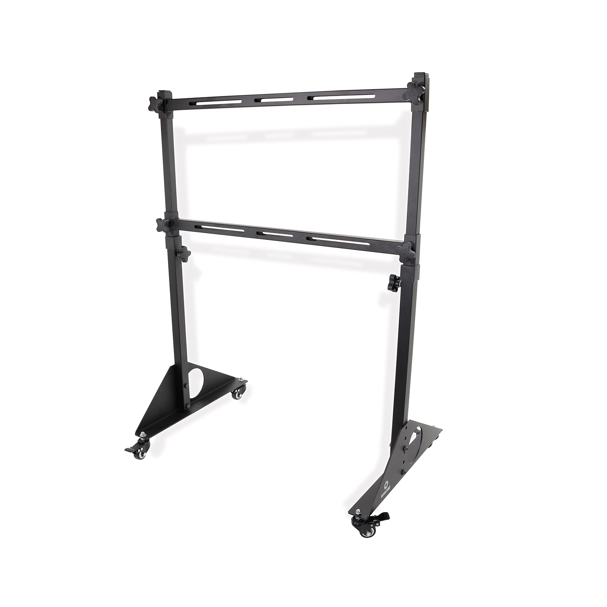 BINKOBO Simulator Monitor Stand - Free Standing with Lockable Castor Wheels - Complete with Cable Ties