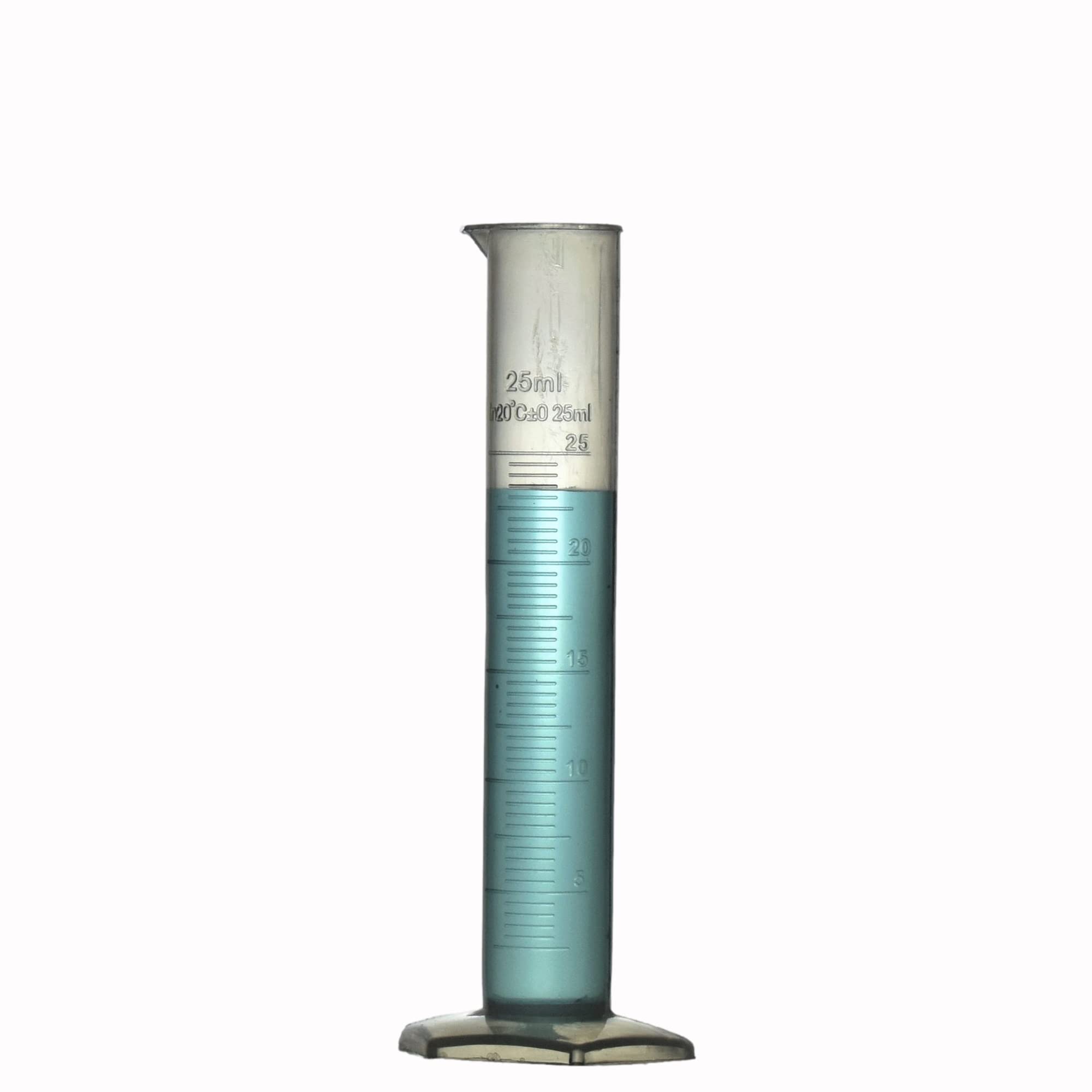 Graduated Measuring Cylinder Polypropylene Plastic (25ml, 1)