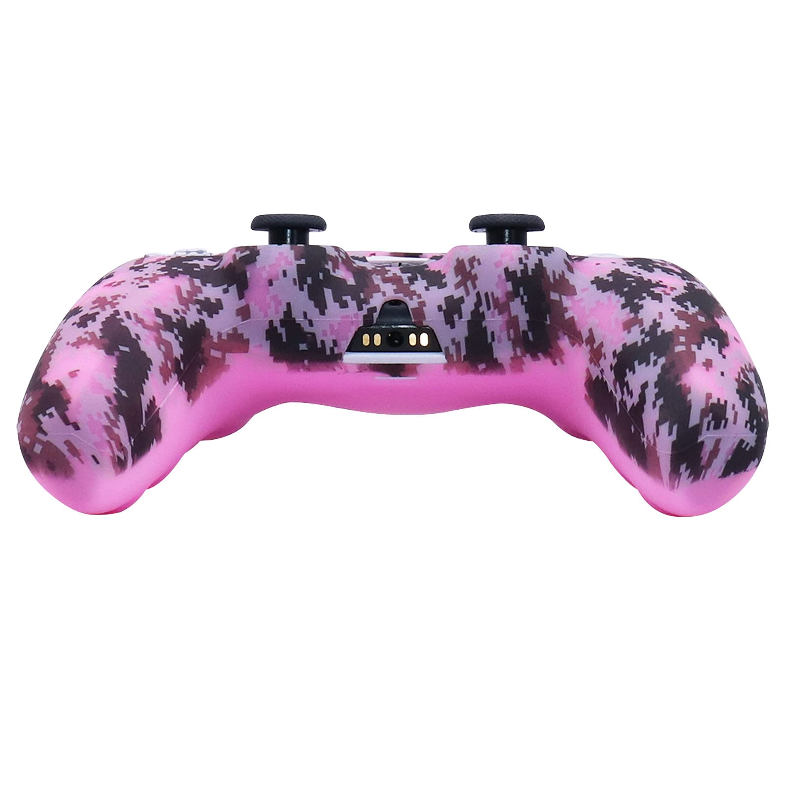Pink Controller Skins RALAN,Silicone Controller Cover Skin Protector Compatible Ps5 Controller (Pink Pro Thumb Grip x 8)