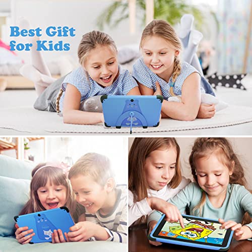 Kids Tablet 8 inch, weelikeit Android 11 Tablets for Kids, 2GB RAM 32GB ROM Children Tablet with AX WiFi6, IPS HD Display,4500 mAh,Kids APP Installed,Parental Control,with Stylus(Blue)