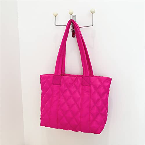 CLBDBAG Nylon Shoulder Bags Large Capacity Top-handle Bags Solild Color Shopping Shoulder Bags Casual Zipper for Party
