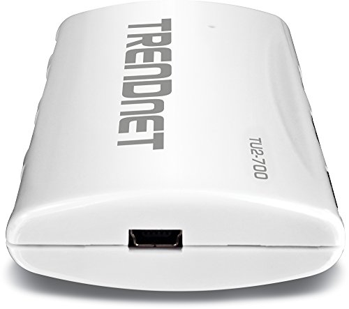 TRENDnet USB 2.0 7-Port High Speed Hub, 5V/2A Power Adapter, Up to 480 Mbps USB 2.0 Connection Speeds, 10 Watts Total Power, Compatible with Windows, Mac, and Linux, White, TU2-700