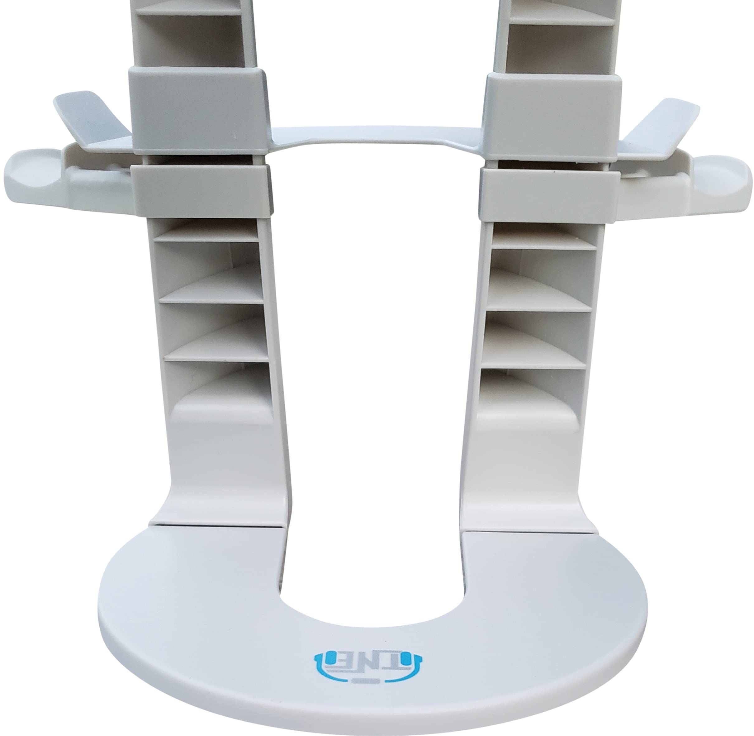TNE VR Stand Headset and Controller Display Holder Mount Station for Quest 2/Quest and Rift S Virtual Reality Gaming System (White)