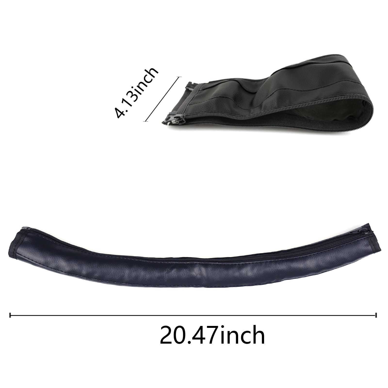 Clzemo 2 Pack Baby Stroller Bar Grip Case Cover, Removable Stroller Armrest Sleeve Zipper Closure, Infant Toddler Pram Handlebar Cover Stroller Universal Handle Protective Accessories for Pushchair