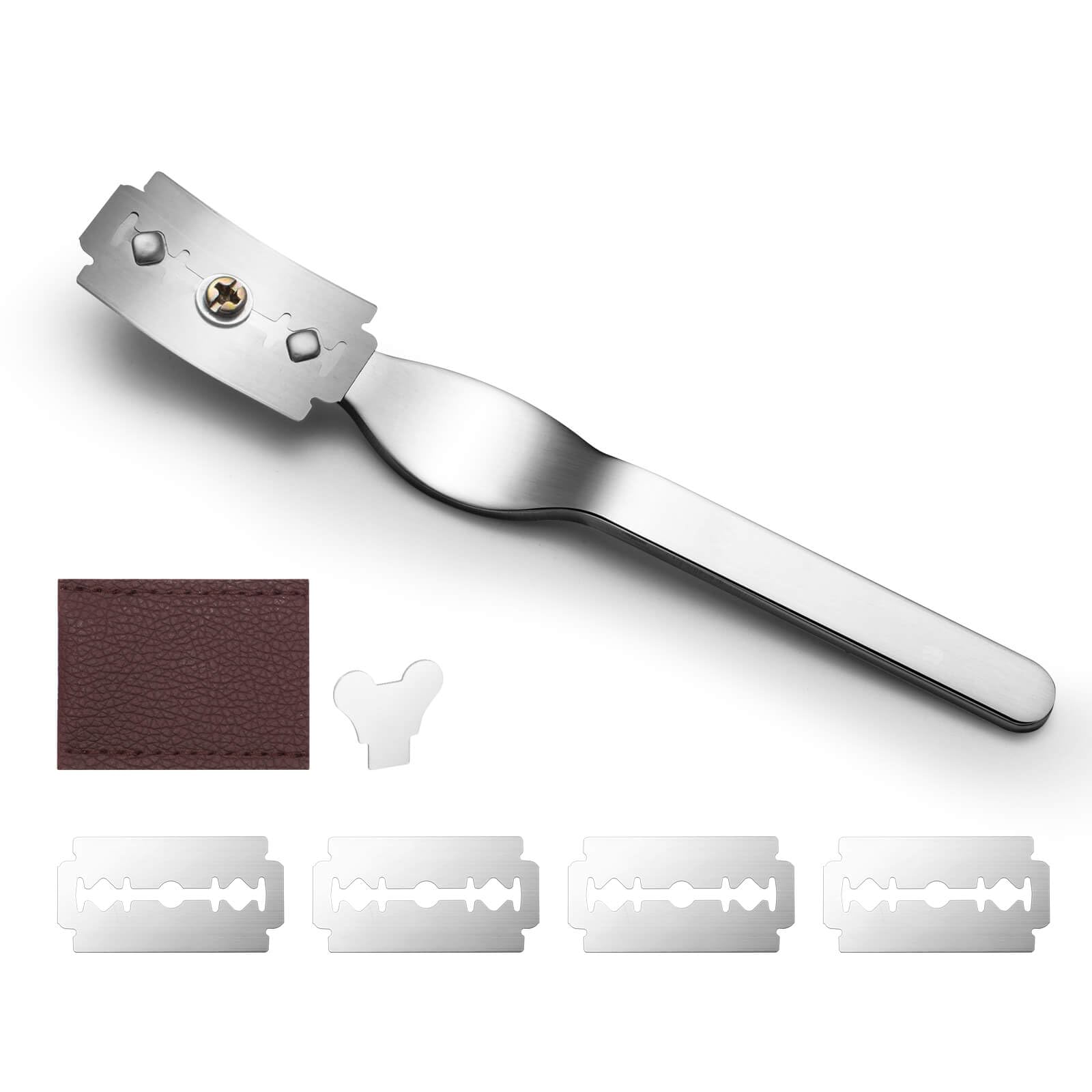 CICICO Sourdough Bread Lame Dough Scoring Tool, Solid Stainless Steel Sourdough Scoring Tool with 5 Razor Blades - Bread Scoring Tool & Lame Bread Tool, Bread Scoring Knife for Bread Baking.