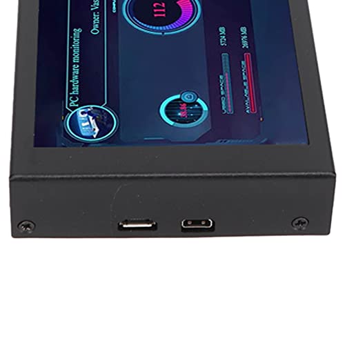 ciciglow PC CPU Computer Monitors, 7.9 Inch IPS Computer Temp Monitor, 1280x400 Resolution, Support Sreen Switch and 360 Degree Rotation, for RasPi, for Linux, for Windows