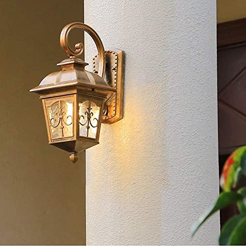 Praee Wall Light Lamp European Outdoor Waterproof Aisle Garden Home Balcony Villa Gate Courtyard Corridor Lights Prevent Rust Lighting Fixture for Ggate Staircase