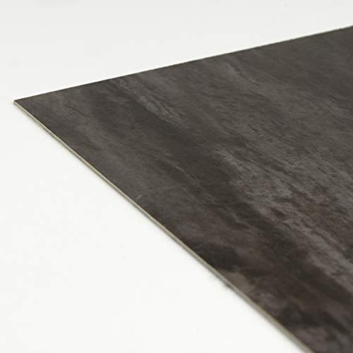 FloorPops FP3328 Raven Peel & Stick Peel and stick floor tiles, Black, 12 inch x 12 inch