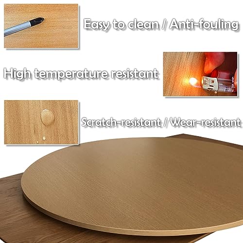 Dining Table Rotating Serving Plate Round Wooden Rotating Tray, 20" 24" 28" 32" 36" 39" Tabletop Lazy Susan Turntable, For Passing Things Around The Dinner Table