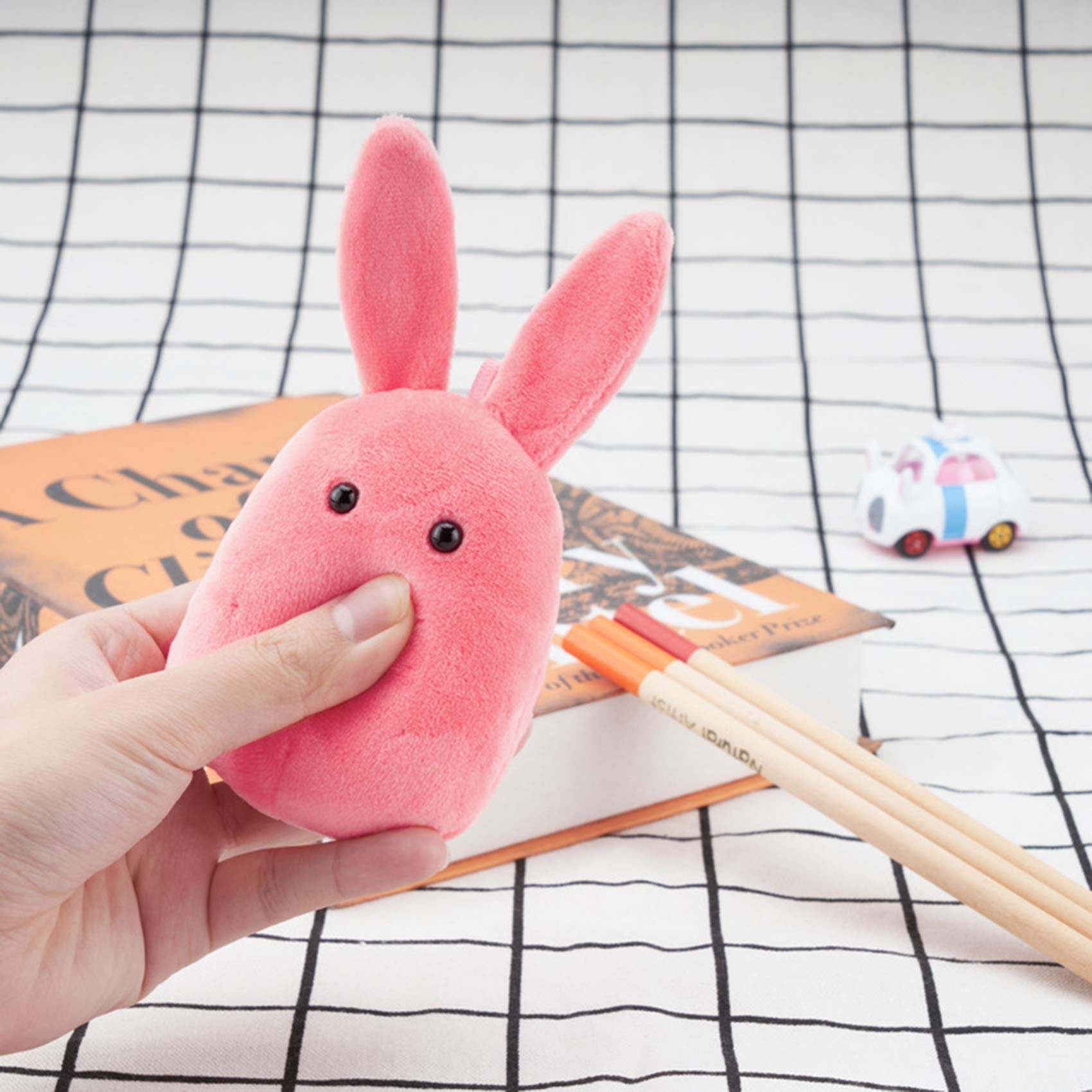Toilet-Bound Hanako-Kun Plush Mokke Keychain Pink Mokke Plush Toy- 4.8"