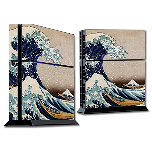MightySkins Skin Compatible with Sony PS4 Console - Great Wave of Kanagawa | Protective, Durable, and Unique Vinyl Decal wrap Cover | Easy to Apply, Remove, and Change Styles | Made in The USA