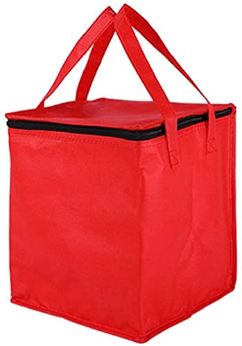 Shopping Insulated Bags Heavy Duty Thermal with Zipper and Handle for Food Delivery Red M,Home Accessories Nice