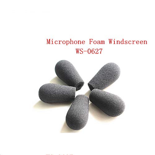 LINHUIPAD 10 Pack Microphone Cover Mic Muff Compatible with Telex 750/760/850 Windscreen Foam Covers Pilot Aviation Headset Microphone Pop Filter