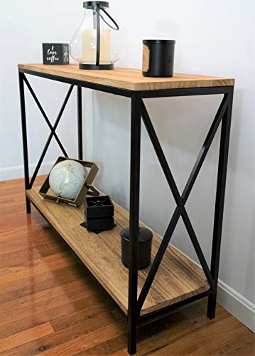 Premium Home Farmhouse Console Table – Sofa Table, Behind Couch Table, Entry way Table Decor, Rustic Wood Console Table, Foyer tables for entryway, Modern Decorative Wood Furniture Narrow Long Hallway