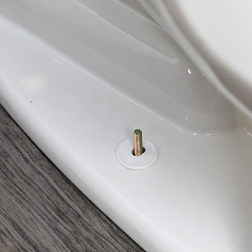 Danco 80821 Snap on Round Toilet Bolt Caps in White, Pack of 2