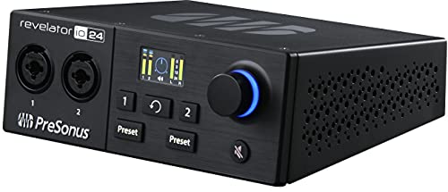 PreSonus Revelator io24 USB-C Compatible Audio Interface with Integrated Loopback Mixer and Effects for Streaming, Podcasting, and More