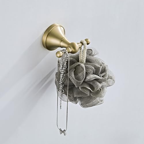 Flybath Coat Hook Antique Brass Towel Robe Hooks Bathroom Kitchen Accessories Wall Mounted, Brushed Bronze