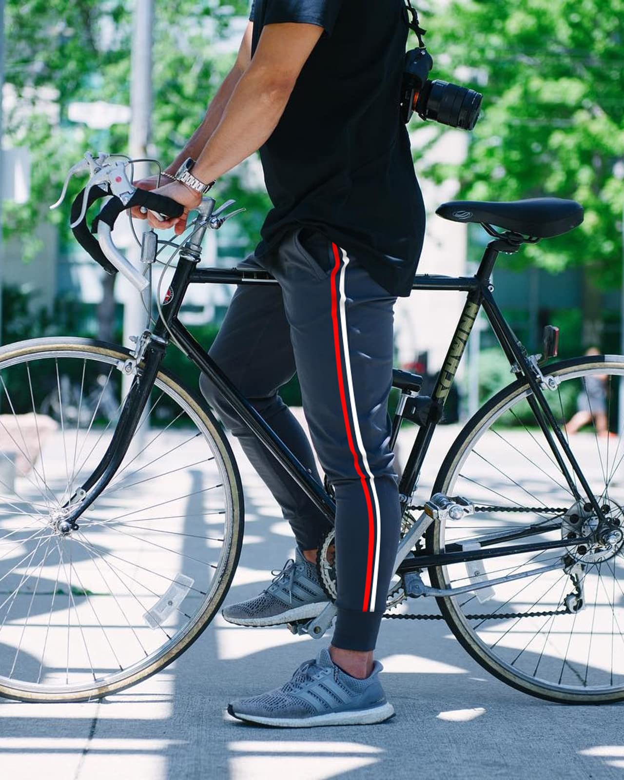 CANGHPGIN Workout Joggers for Men Sweatpants with Pockets, Slim Fit Atheltic Pants Men Track Pants Casual Running Navy