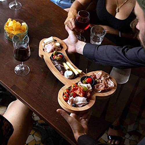 Charcuterie boards,Aperitif Board,Unique Charcuterie Boards,Personalized Cheese Board,Funny Cutlery Kitchen Wine Meat Cheese Platter Unique Women Gifts for Housewarming Bachelor Party (10 Inches/24cm)