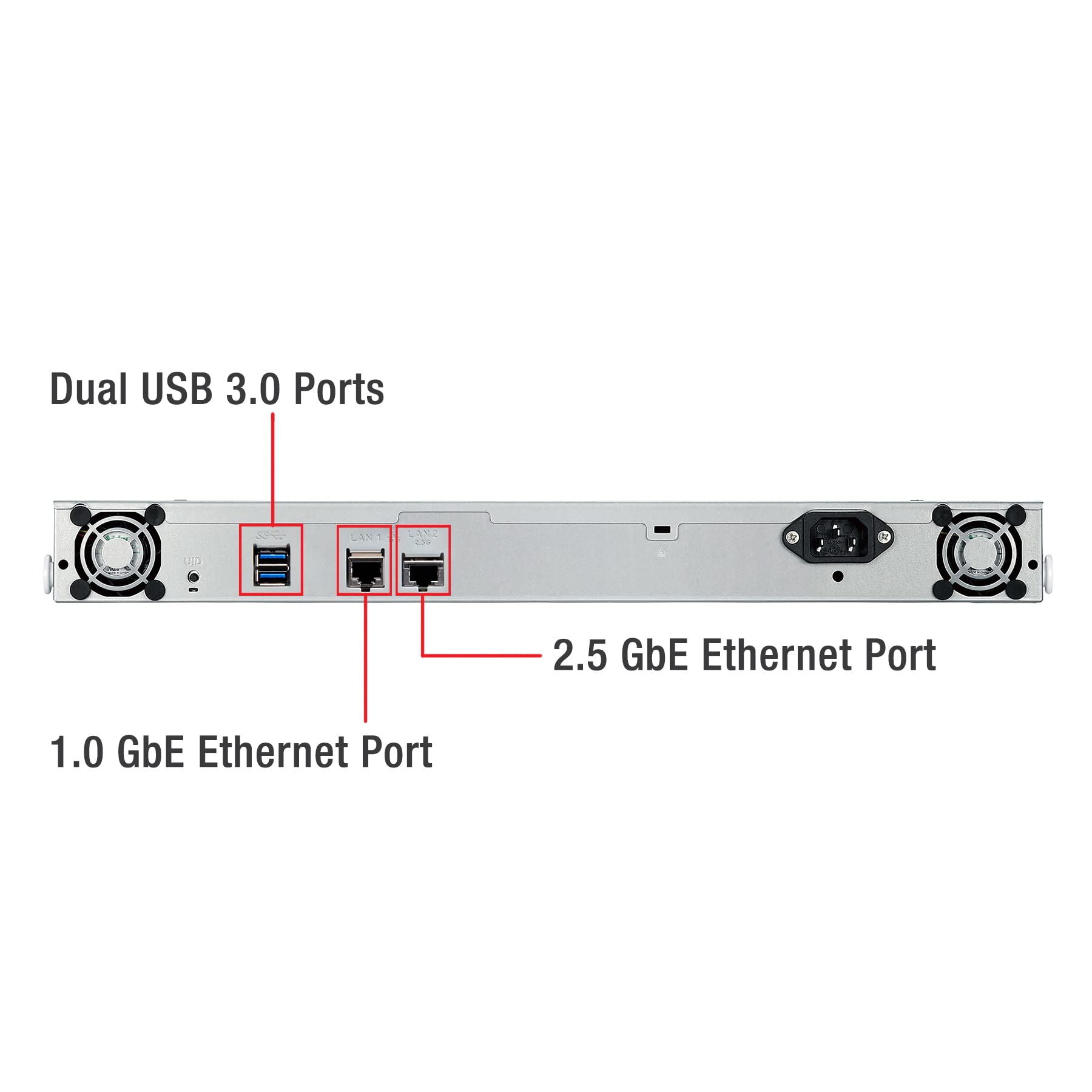 BUFFALO TeraStation Essentials 4-Bay Rackmount NAS 32TB (4x8TB) with HDD Hard Drives Included 2.5GBE / Computer Network Attached Storage/Private Cloud/NAS Storage/Network Storage/File Server