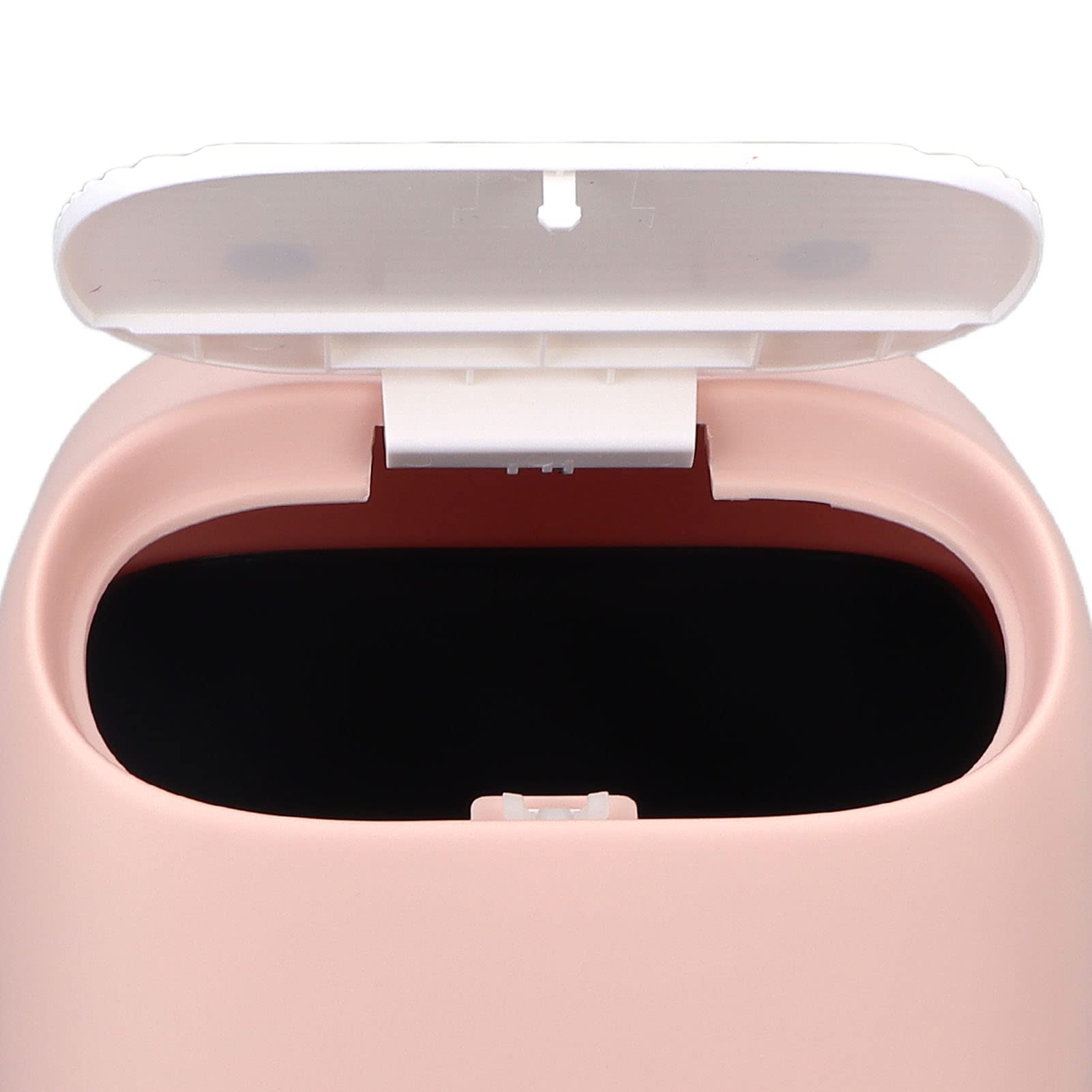 DISREGARDED Mini Cute Makeup Desktop Trash Can Fashionable Lid Storage for Home Office
