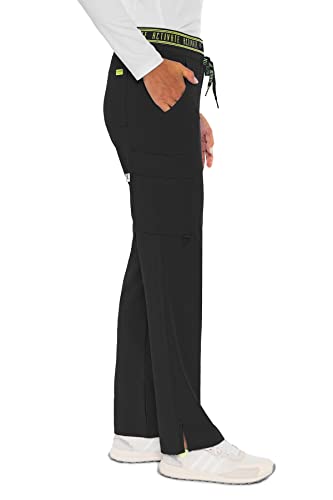 Med Couture Women's 'Activate' Flow Scrub Pant, Black, Large